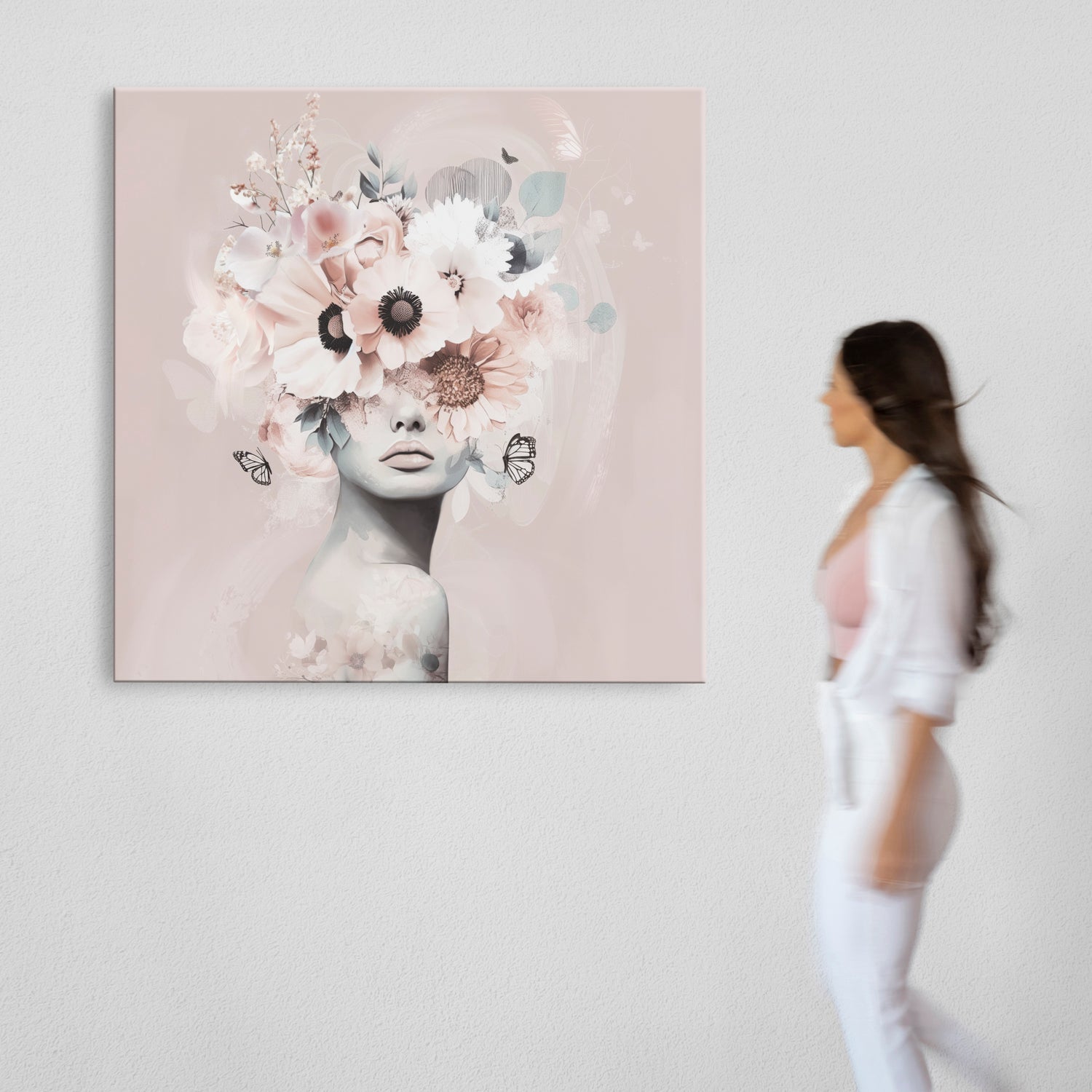 Pink Petal Veil Wall Art Print | Bella Eve Official Website